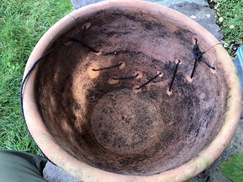 Repairing Broken Flower Pots | GardenLady.com