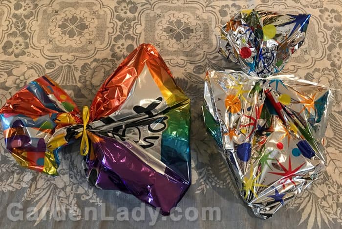 Recycle Wilted Mylar Balloons | GardenLady.com